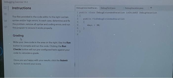 Solved Debugging Exercise 102 Instructions Debug Extended | Chegg.com