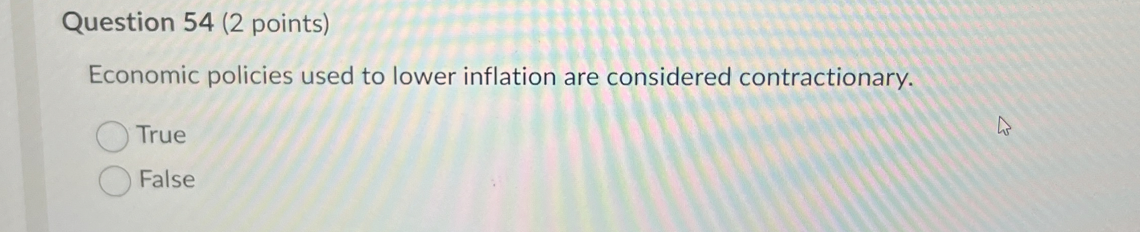 Solved Question 54 (2 points)Economic policies used to | Chegg.com Solved Question 54 (2 points)Economic policies used to | Chegg.com