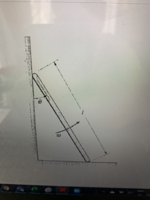 Solved The one meter long and 10 kg bar in the figure is | Chegg.com