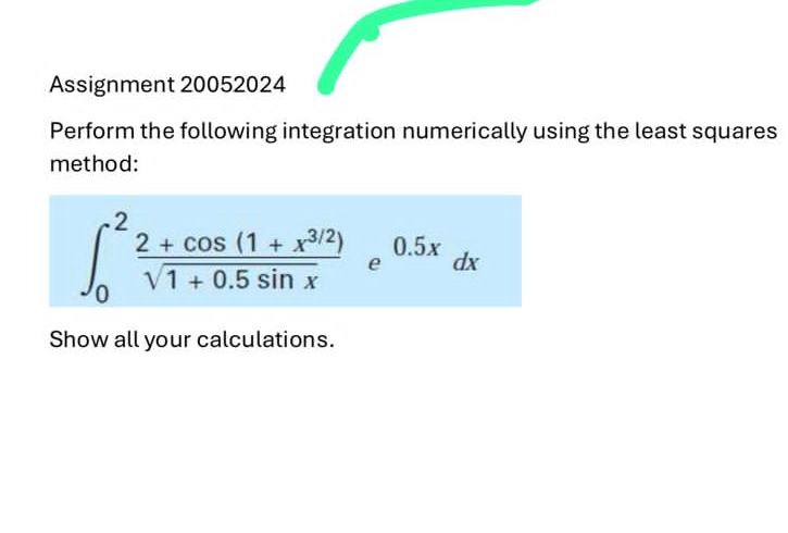 Solved Assignment 20052024Perform the following integration | Chegg.com