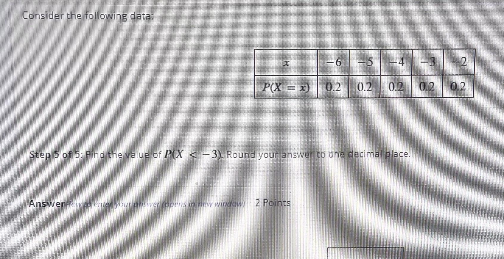 Solved Consider the followine data: Step 1 of S.Find the | Chegg.com
