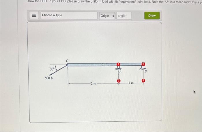 Solved Draw the FBD. In your FBD, please draw the uniform | Chegg.com
