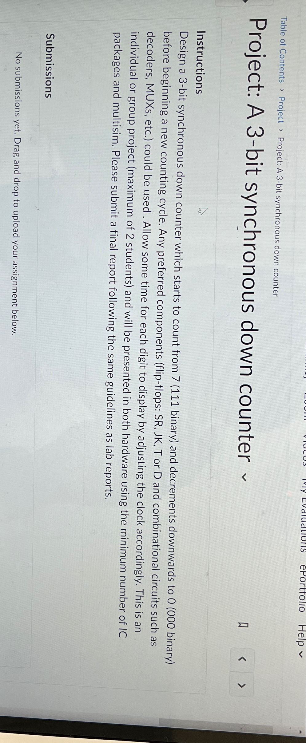 Solved Table of Contents > ﻿Project > ﻿Project: A 3-bit | Chegg.com