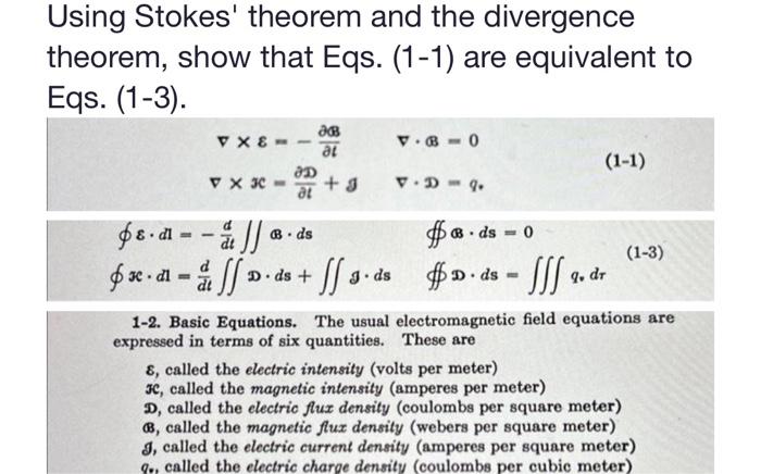 Solved Using Stokes' theorem and the divergence theorem, | Chegg.com