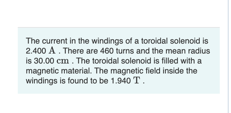 Solved The current in the windings of a toroidal solenoid is | Chegg.com