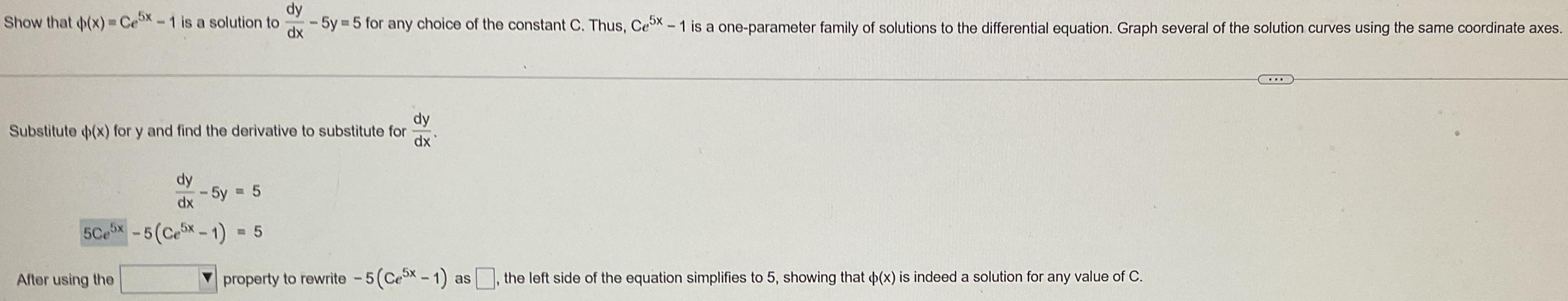 Solved Substitute φ(x) ﻿for y ﻿and find the derivative to | Chegg.com