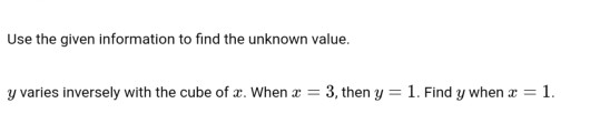 Solved Use the given information to find the unknown value. | Chegg.com