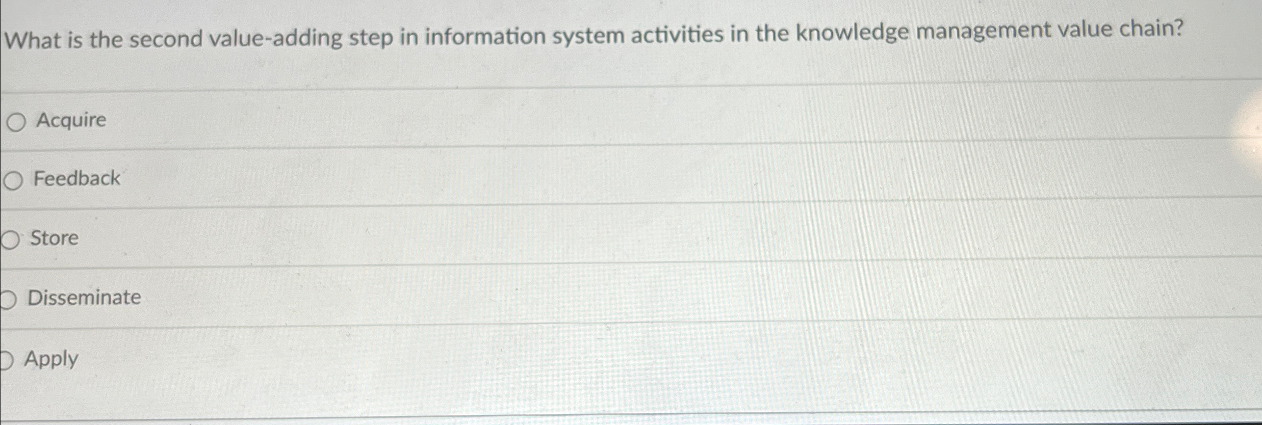 Solved What is the second value-adding step in information | Chegg.com