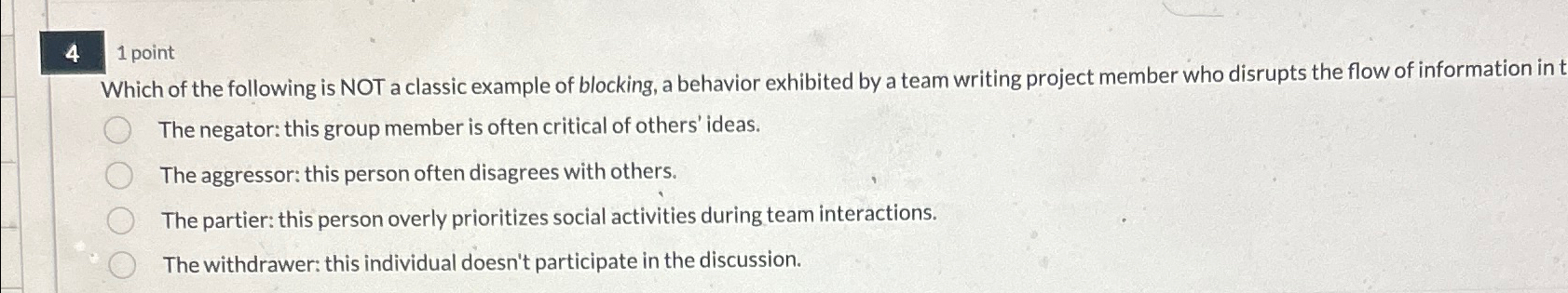 Solved 41 ﻿pointWhich of the following is NOT a classic | Chegg.com