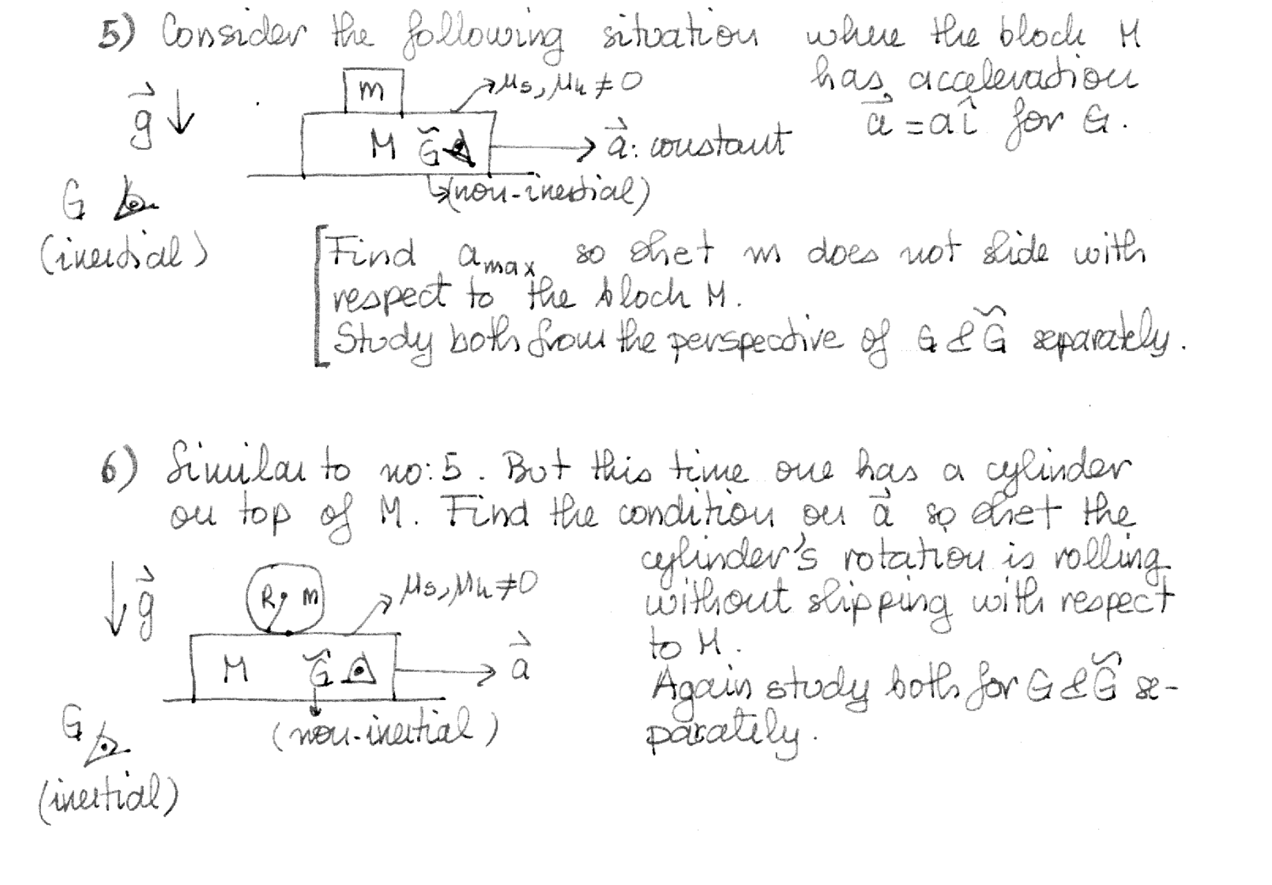 Solved Similar to no:5. ﻿But this time one has a cylinder ou | Chegg.com