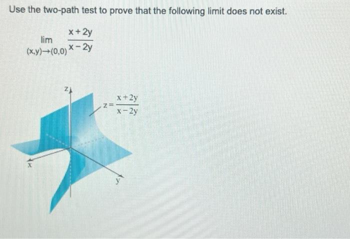 Solved Use the two-path test to prove that the following | Chegg.com