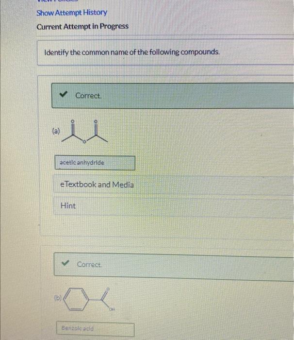 Solved Identify the common name of the following compounds. | Chegg.com