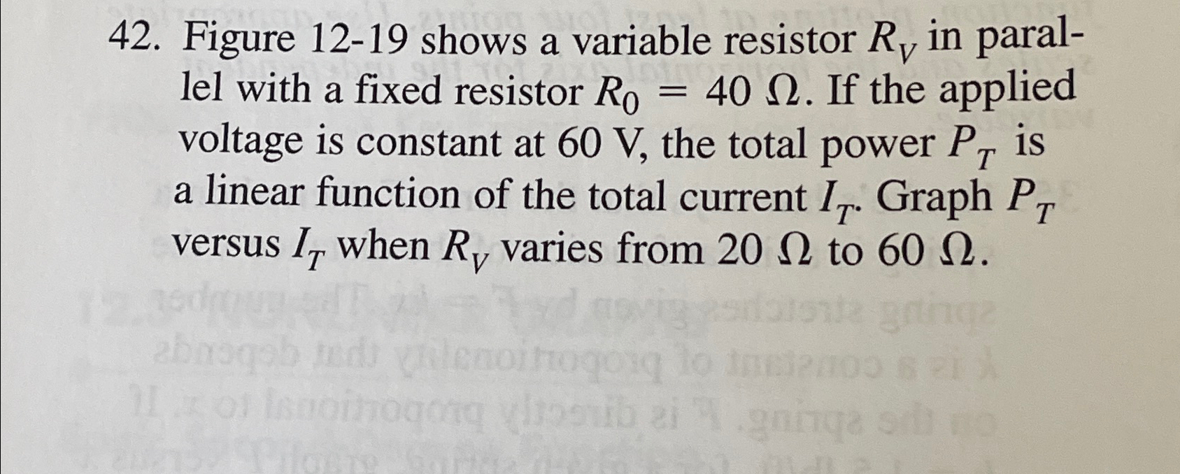 Solved Figure 12-19 ﻿shows a variable resistor RV ﻿in | Chegg.com