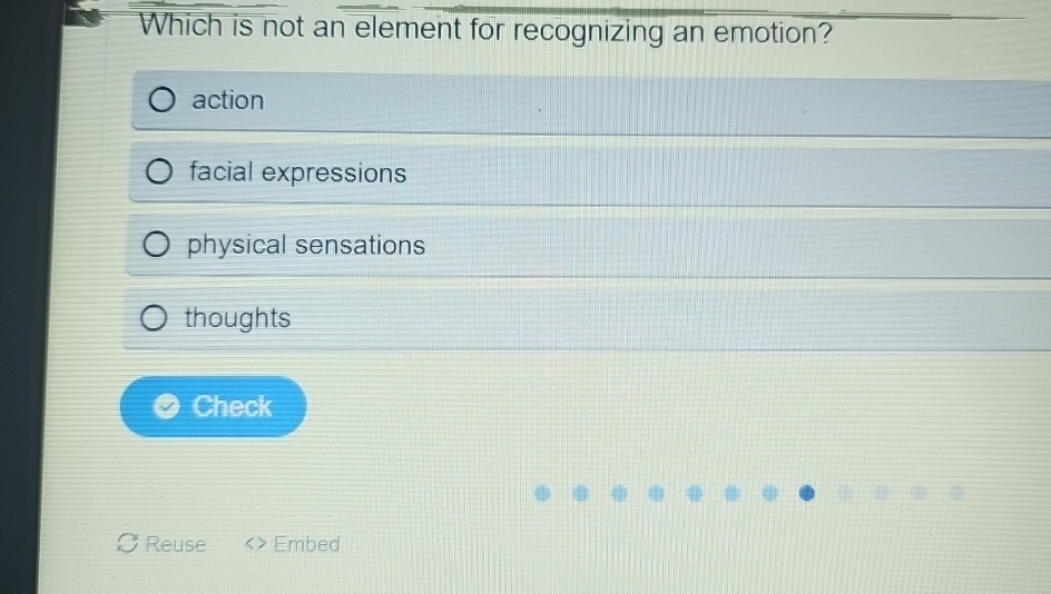 Solved Which is not an element for recognizing an | Chegg.com
