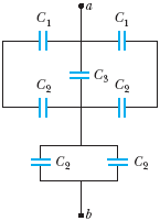 Solved Find the equivalent capacitance between points a and | Chegg.com