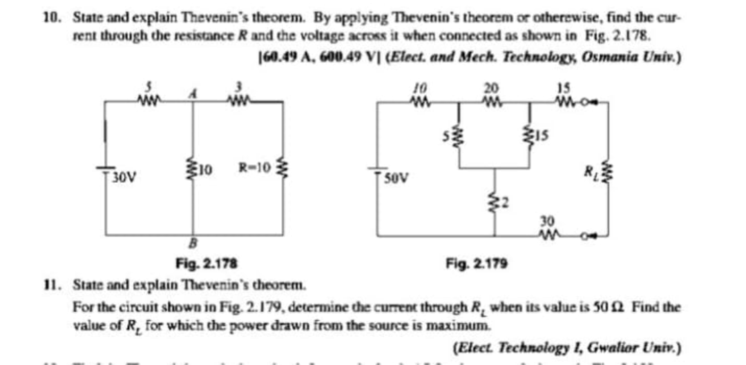 Solved State and explain Thevenin's theorem. By applying | Chegg.com