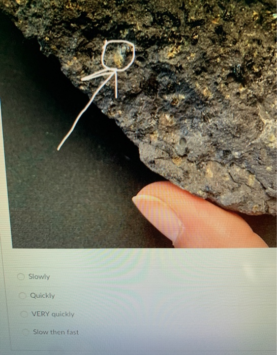 Solved The image below is of an igneous rock. What is it's | Chegg.com