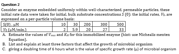 Solved Consider an enzyme embedded uniformly within | Chegg.com
