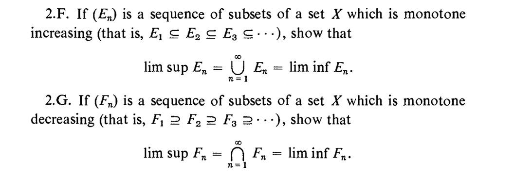 Solved 2.F. If \\( \\left(E_{n}\\right) \\) is a sequence of | Chegg.com