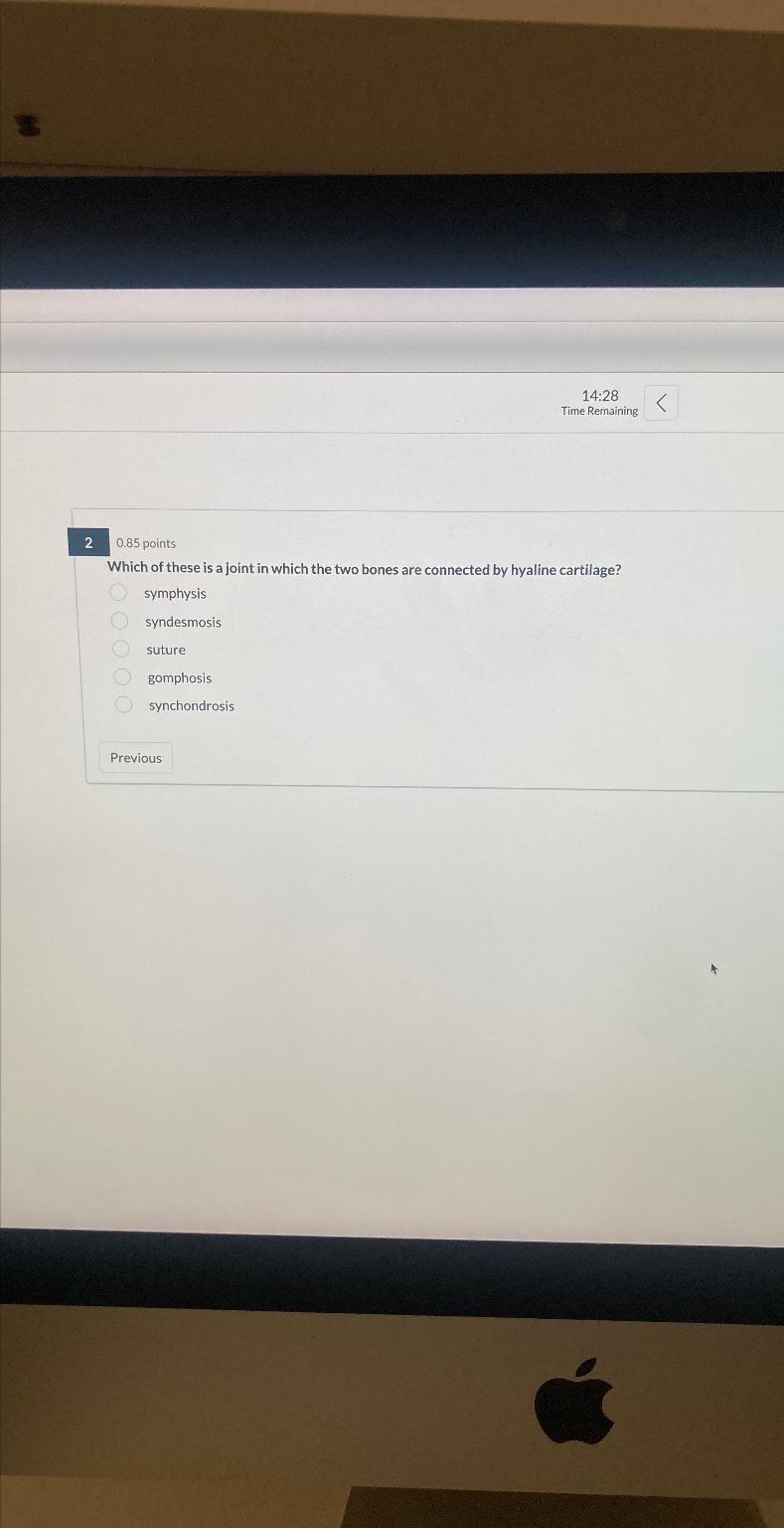 Solved 14:28Time Remaining20.85 ﻿pointsWhich of these is a | Chegg.com