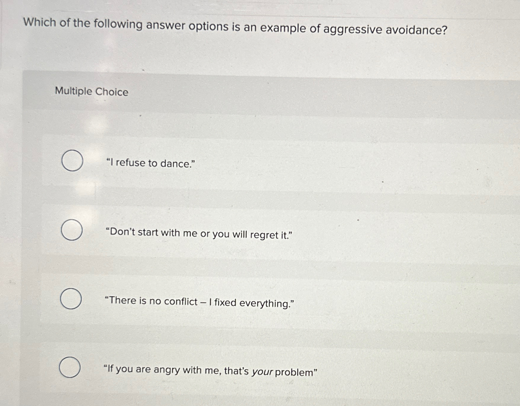 Solved Which of the following answer options is an example | Chegg.com