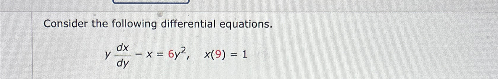 Solved Consider the following differential | Chegg.com