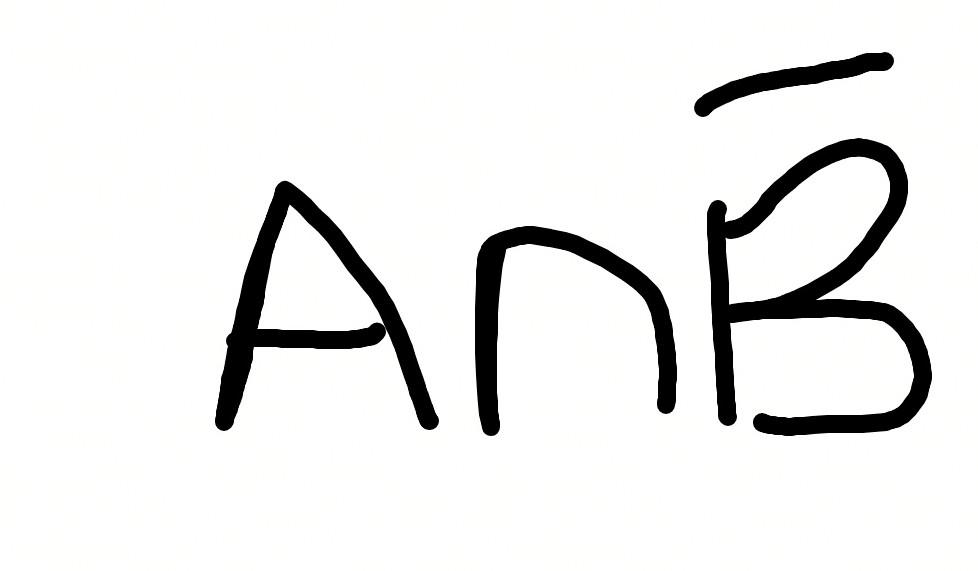 Solved In set operation does this mean AnB complement That | Chegg.com