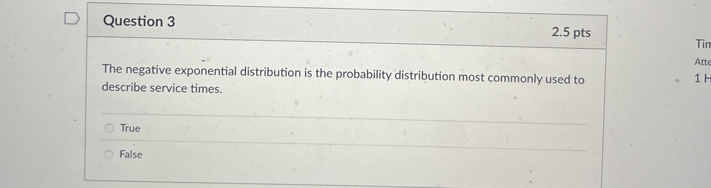 Solved Question 32.5 ﻿ptsThe negative exponential | Chegg.com