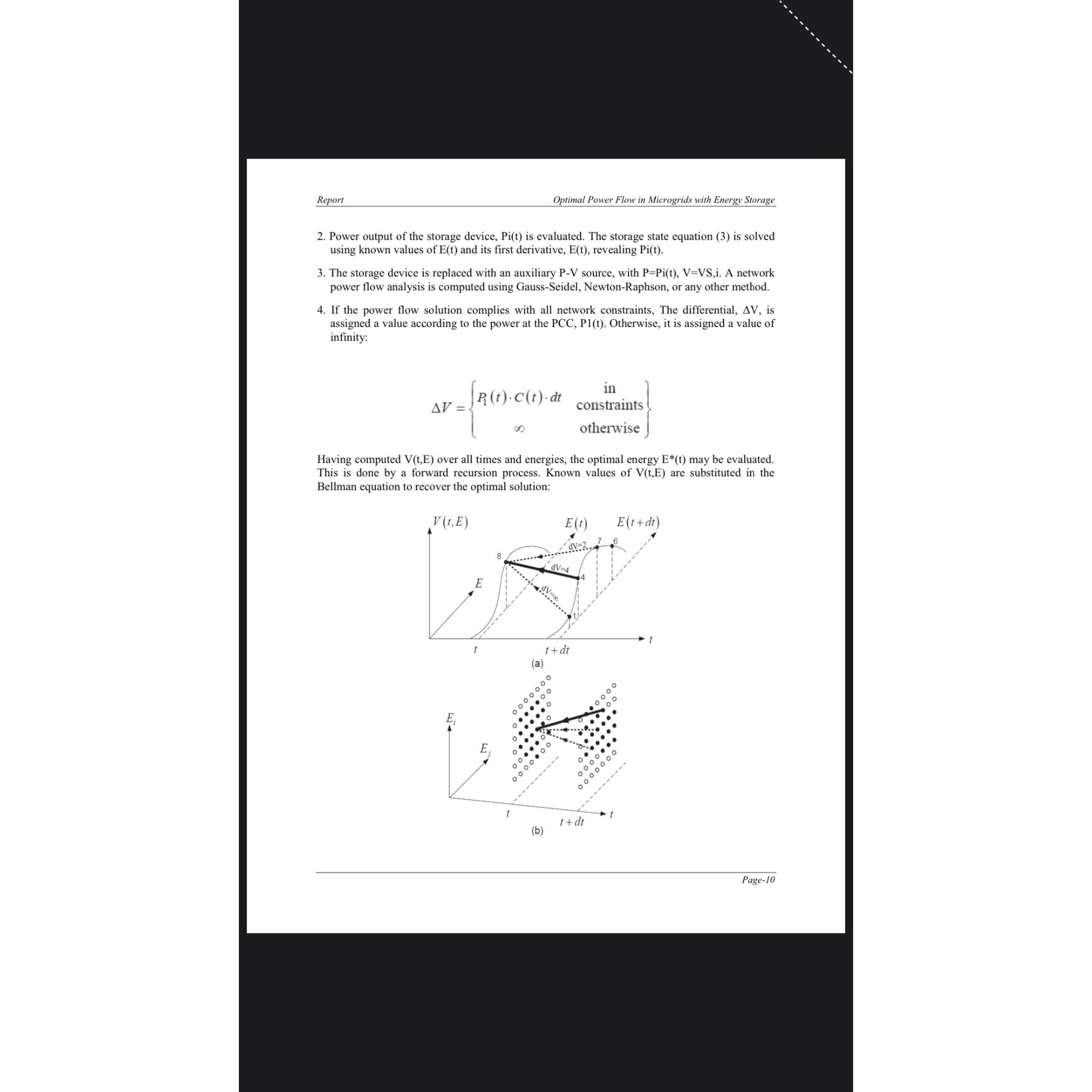 Solved ReportOptimal Power Flow in Microgrids with Energy | Chegg.com