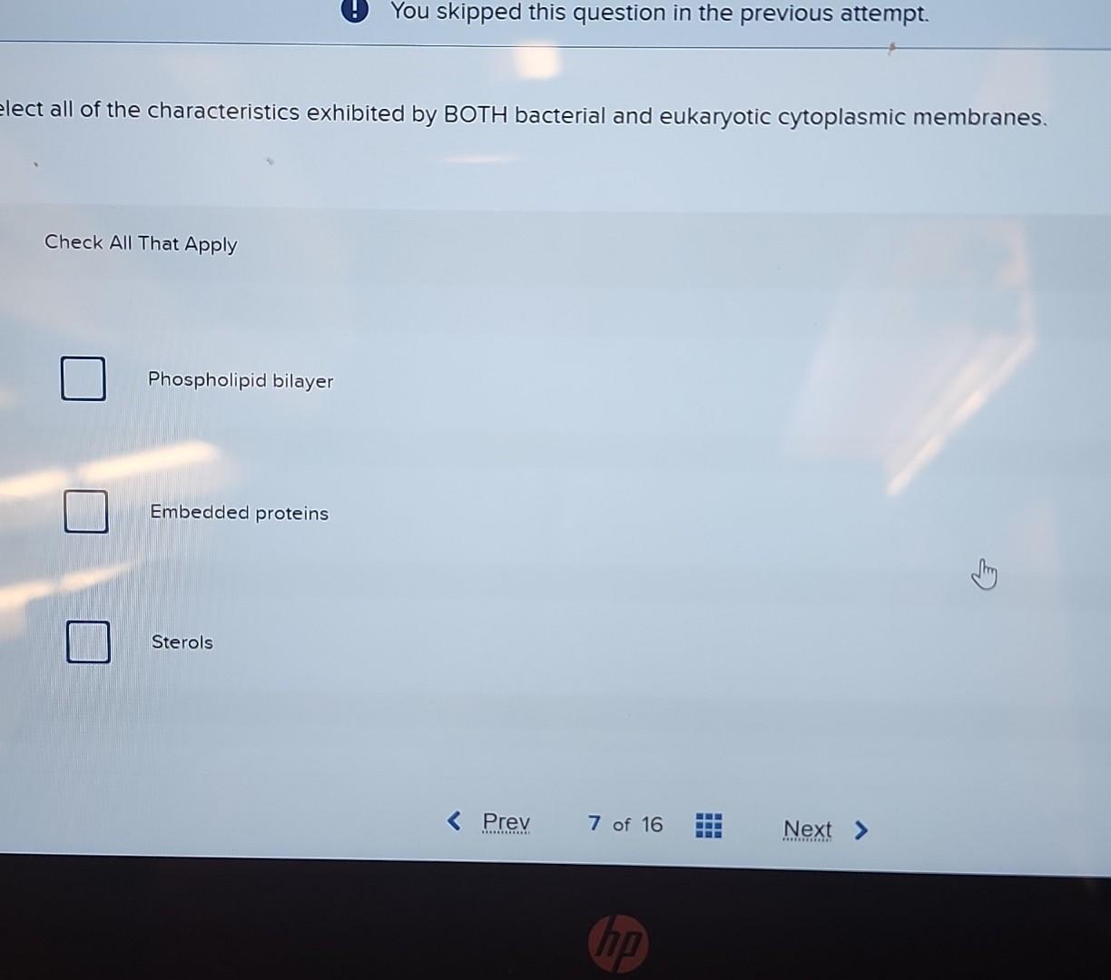 Solved lect all of the characteristics exhibited by BOTH | Chegg.com