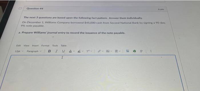 Solved Question du ots The next 3 questions are based upon | Chegg.com
