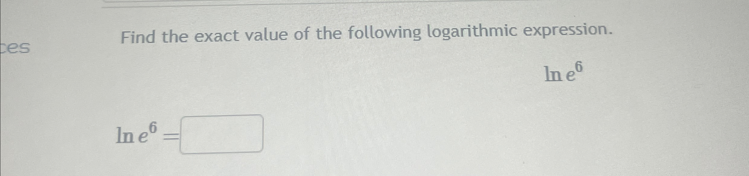 Solved Find the exact value of the following logarithmic | Chegg.com