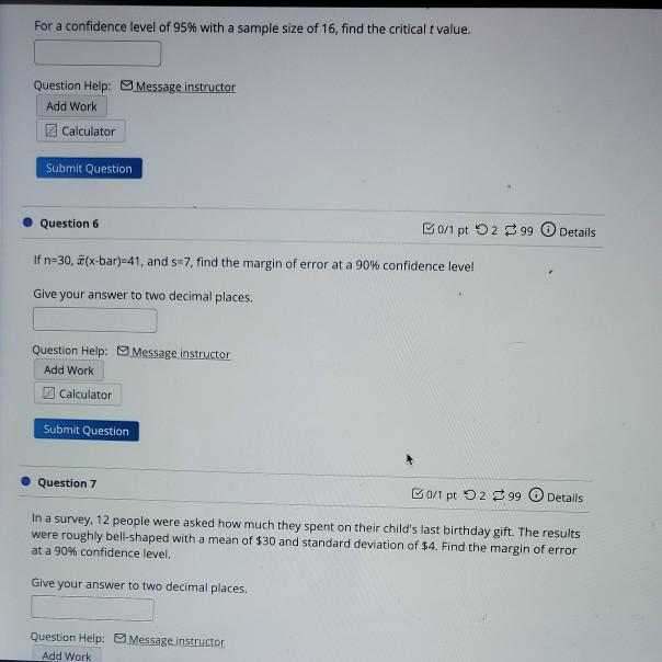 Solved For a confidence level of 95% with a sample size of | Chegg.com