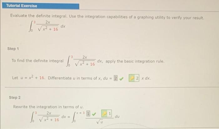Solved Step 3 Apply the power rule of integration. x = 3 1 X | Chegg.com