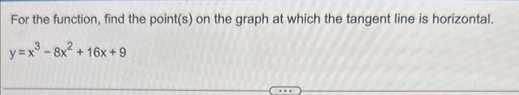 Solved For the function, find the point(s) ﻿on the graph at | Chegg.com
