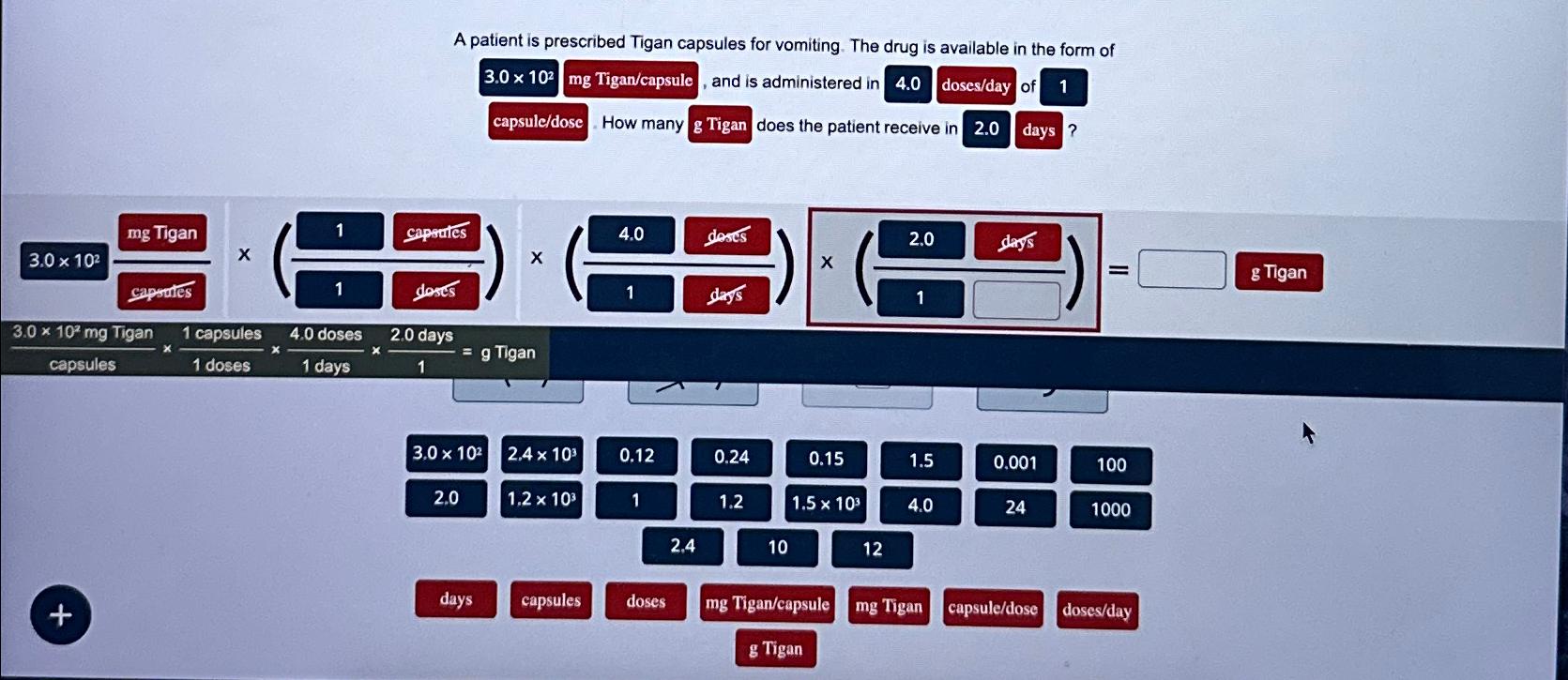 Solved A patient is prescribed Tigan capsules for vomiting. | Chegg.com