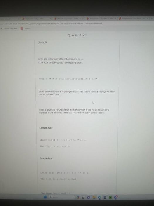 Solved Write the following method thar returna trae it the | Chegg.com
