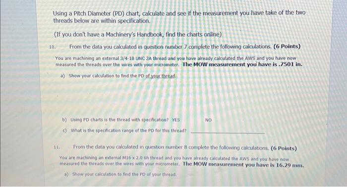 Solved Using a Pitch Diameter (PD) chart, calculate and see | Chegg.com