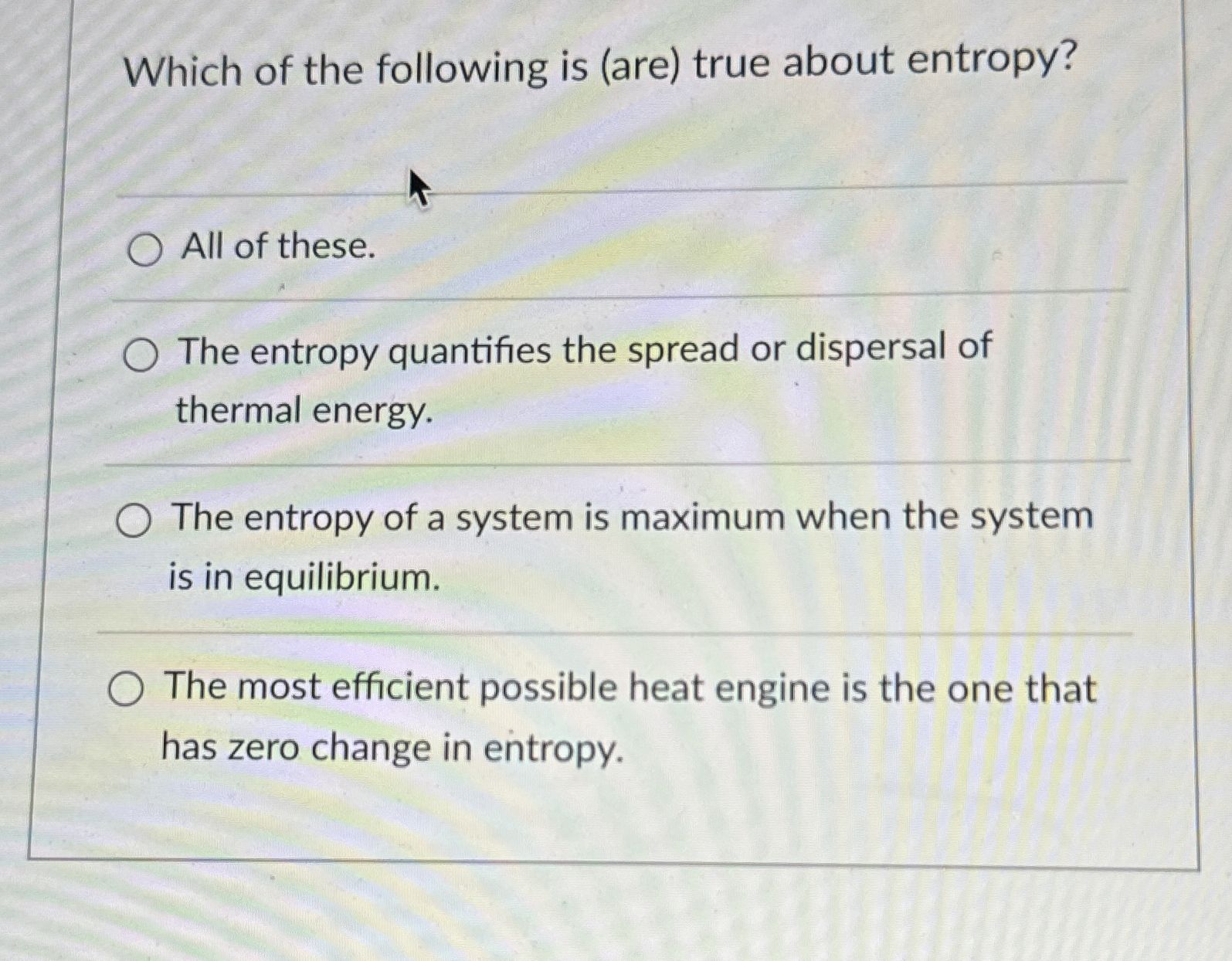 Solved Which of the following is (are) ﻿true about | Chegg.com