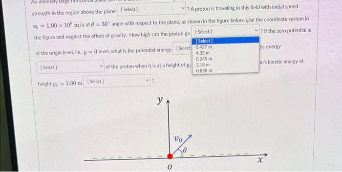 Solved An infinitely large horizontal plane carries a | Chegg.com