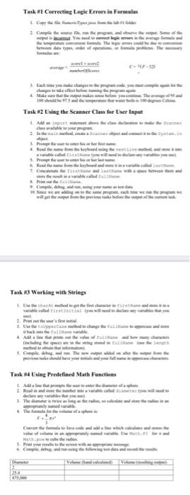 Solved Task 31 Correcting Ledic Errers in Formulas tantader | Chegg.com