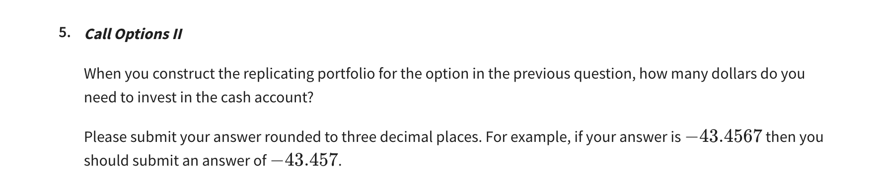 5. ﻿Call Options Consider a 1-period binomial model | Chegg.com