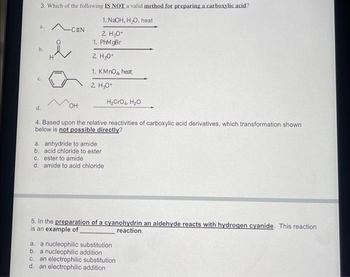Solved 3. Which of the following IS NOT a valid method for | Chegg.com