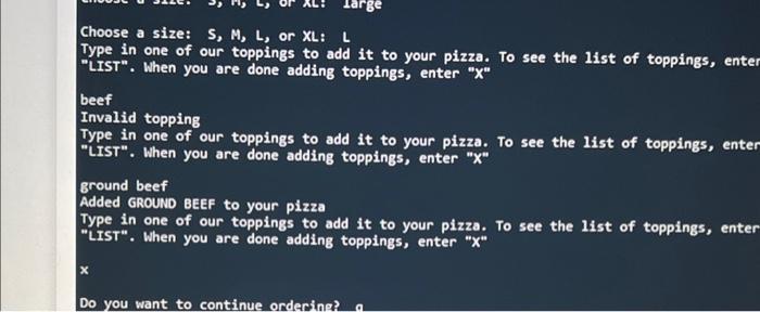 Solved In the pizzaReceipt.py file, create a function called | Chegg.com