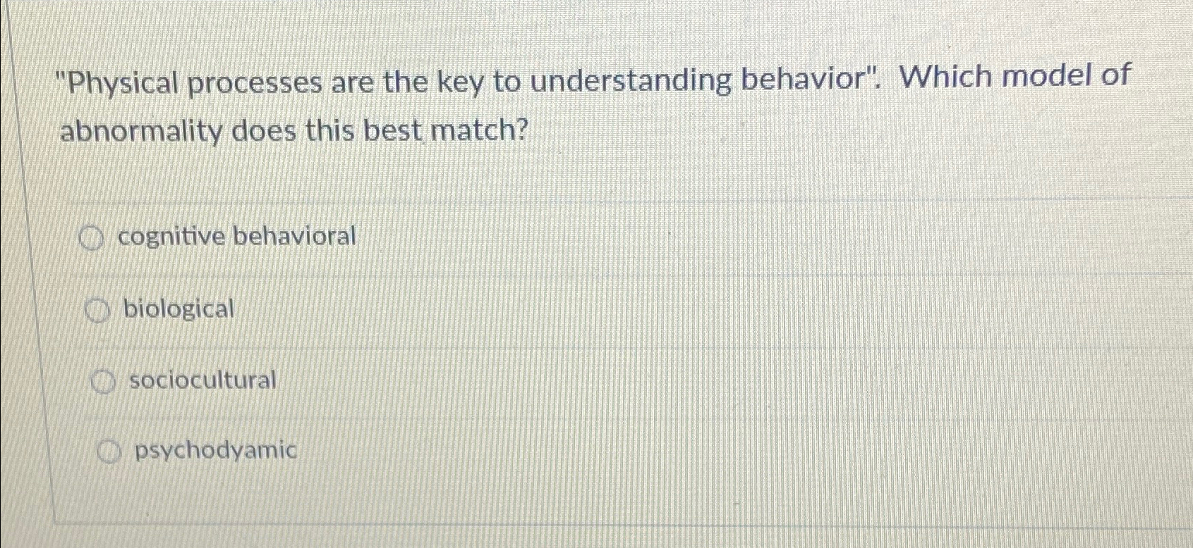 Solved "Physical processes are the key to understanding | Chegg.com