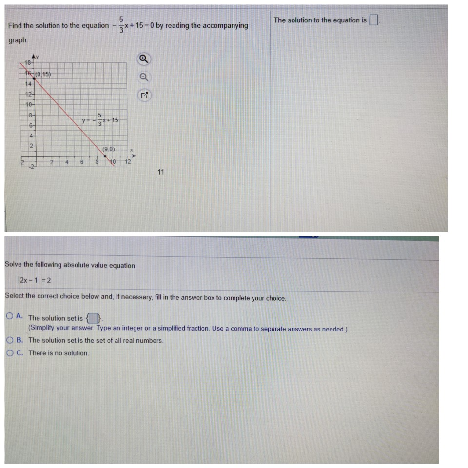 Solved 5 The solution to the equation is Find the solution | Chegg.com