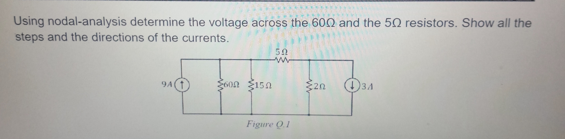 Solved Using nodal-analysis determine the voltage across the | Chegg.com