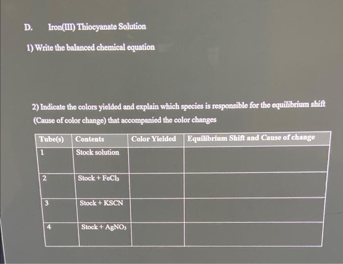 2) Indicate the colors yielded and explain which | Chegg.com