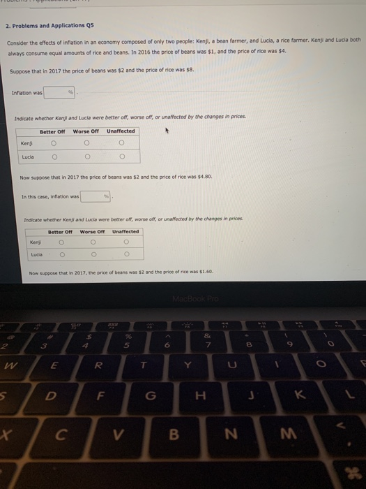 Solved 2. Problems and Applications Q5 Consider the effects | Chegg.com