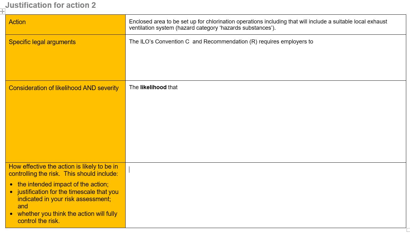 Solved Justification for action 2 ﻿(Enclosed area to be set | Chegg.com